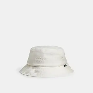 COACH OUTLET Denim Bucket Hat - Chalk