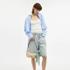COACH OUTLET Coach Signature Silk Skinny Scarf