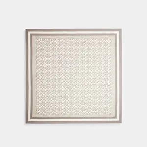 COACH OUTLET Signature Silk Square Scarf - Bone