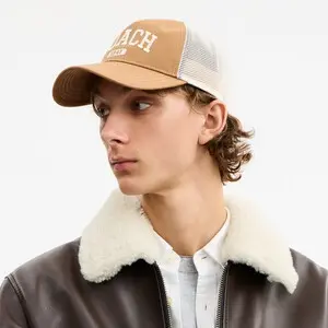 COACH OUTLET Coach 1941 Varsity Trucker Hat - Light Saddle