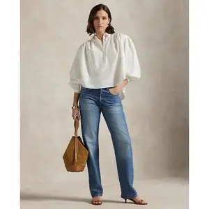 Ralph Lauren Pleated Cotton-silk Blouse - White