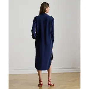 Ralph Lauren Double-faced Georgette Shirtdress