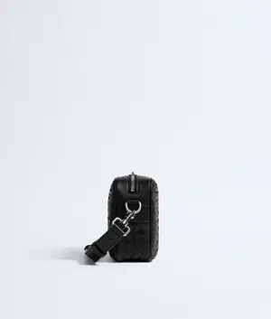 Bottega Veneta Small Intrecciato Camera Bag - Black