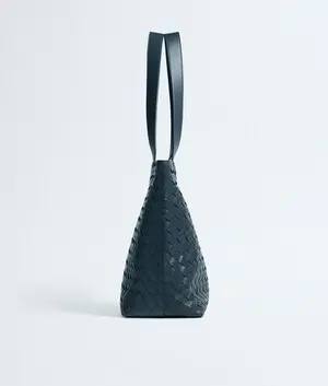 Bottega Veneta Intrecciato Zipped Tote - Denim
