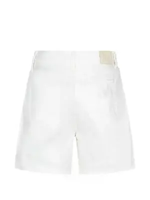 ANINE BING Logo Patch Denim Shorts