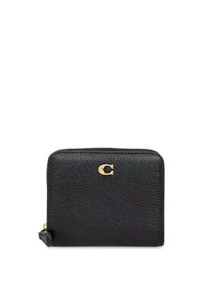 COACH Billfold Pebbled-leather Wallet - Black