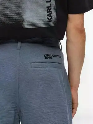 Karl Lagerfeld Crinkled Tailored Shorts