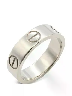 Cartier 18k White Gold Love Ring - Silver