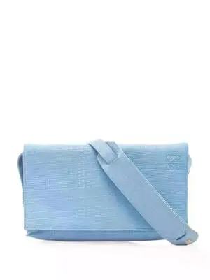 Loewe 2000s Vega Shoulder Bag - Blue