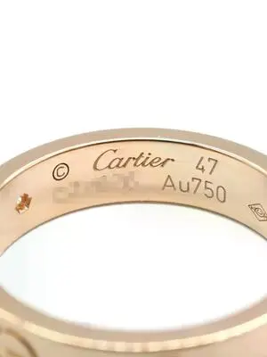 Cartier Love Diamond Ring In 18k Rose Gold