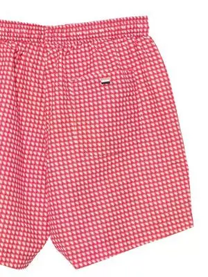 BOSS Graphic-print Drawstring Swim Shorts