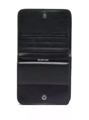 Balenciaga Logo-print Press-stud-fastening Wallet