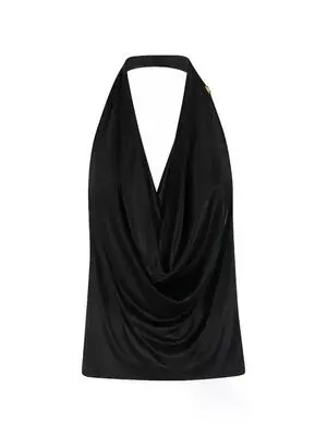 Elisabetta Franchi Draped Halter-neck Top
