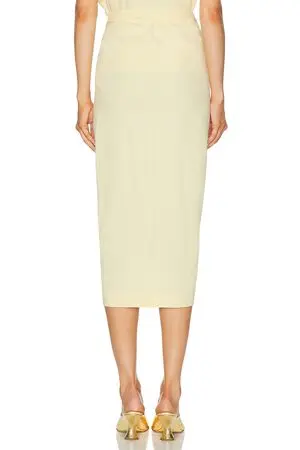 Dries Van Noten Ruched Cotton Jersey Skirt
