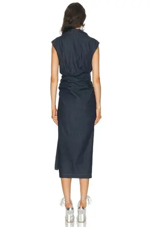 Dries Van Noten Davyl Denim Dress - Indigo