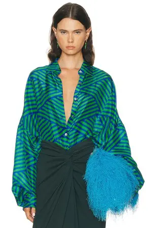 Dries Van Noten Casia Shirt - Green
