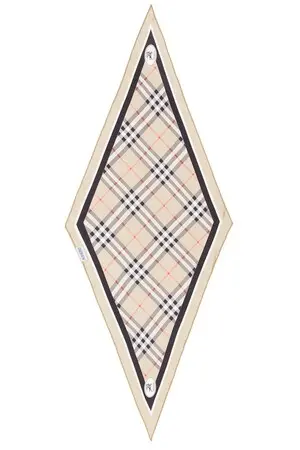 Burberry Knight Stamp Scarf In Tan,black - Sand