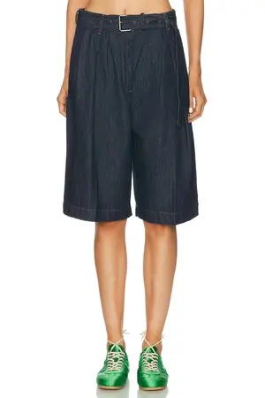 Dries Van Noten Peaches Shorts In Blue