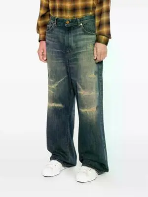 KAMIYA Distressed Patchwork Jeans