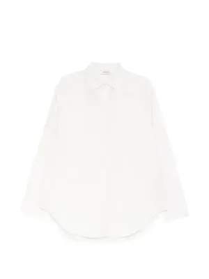 Fear Of God Concealed-placket Curved-hem Shirt - White