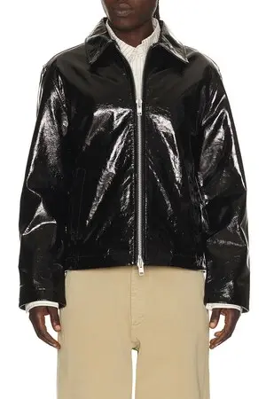 SUNFLOWER Leather Zip-up Jacket