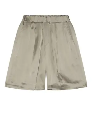 SANEA Niran Relaxed Fit Satin Shorts