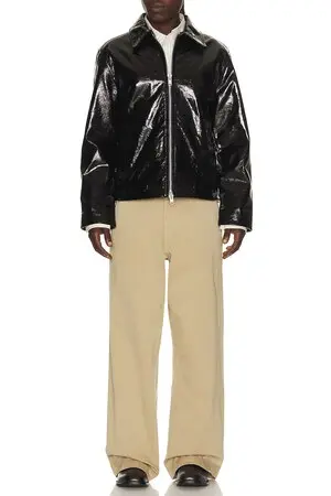 SUNFLOWER Wide Twist Chino Pan In Brown - Khaki