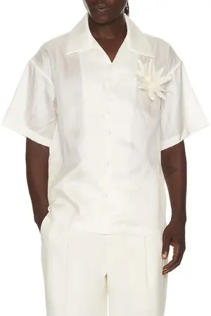 SANEA Collection Naka Silk Shirt - Ecru