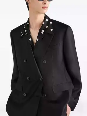 Dolce & Gabbana Sicilia Light Double-breasted Silk Twill Jacket