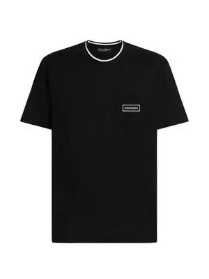 Dolce & Gabbana Cotton T-shirt With Logo - Black