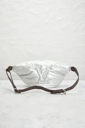 LOUIS VUITTON Econyl Monogram Pillow Bumbag In Metallic - Silver