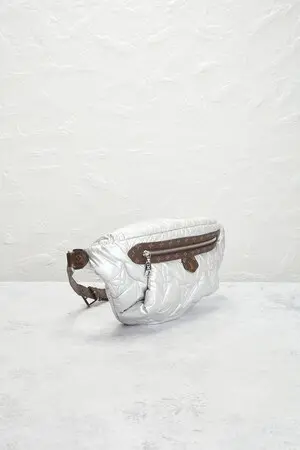 LOUIS VUITTON Econyl Monogram Pillow Bumbag In Metallic - Silver