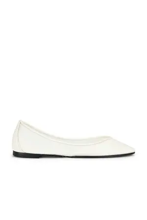 Jacquemus Les Ballerines Ovalo Flat Shoes - White