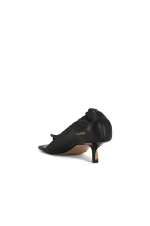 Jacquemus Les Sandales Nu-pieds B Kitten Heel Sandals - Black