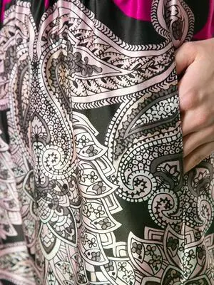 LANVIN Paisley Print Silk Trousers