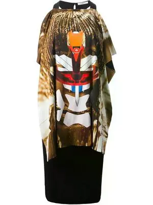 Givenchy Mask Graphic Midi Dress