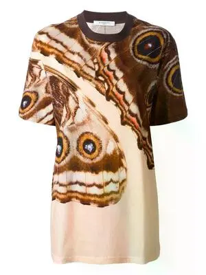 Givenchy Butterfly Print T-shirt - Brown