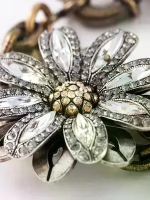 LANVIN Embellished Flower Bracelet
