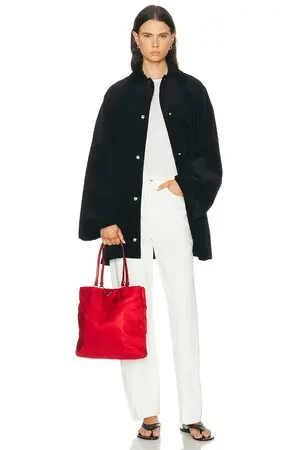TOTEME Corduroy Overshirt Jacket - Black