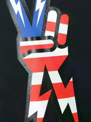 Neil Barrett Peace Sign Print T-shirt