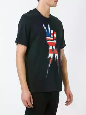 Neil Barrett Peace Sign Print T-shirt