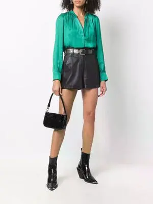 Zadig&Voltaire Tink Satin Blouse - Green