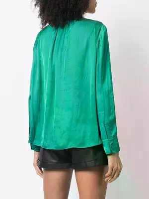 Zadig&Voltaire Tink Satin Blouse - Green