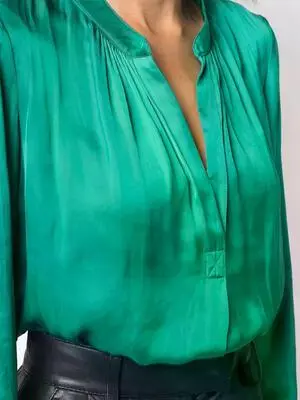 Zadig&Voltaire Tink Satin Blouse - Green