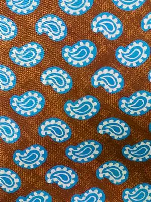 Kiton Paisley Print Tie - Brown