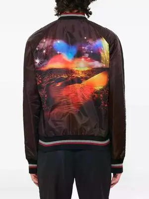 LANVIN Planet Scene Print Bomber Jacket