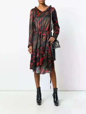Balenciaga Hybrid V-neck Dress