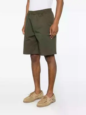 LOW BRAND George Coulisse Stud-embellished Drawstring Shorts - Green