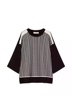 LANVIN Patterned Sweater - Black