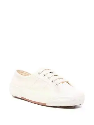 Superga Round Toe Lace-up Sneakers - White